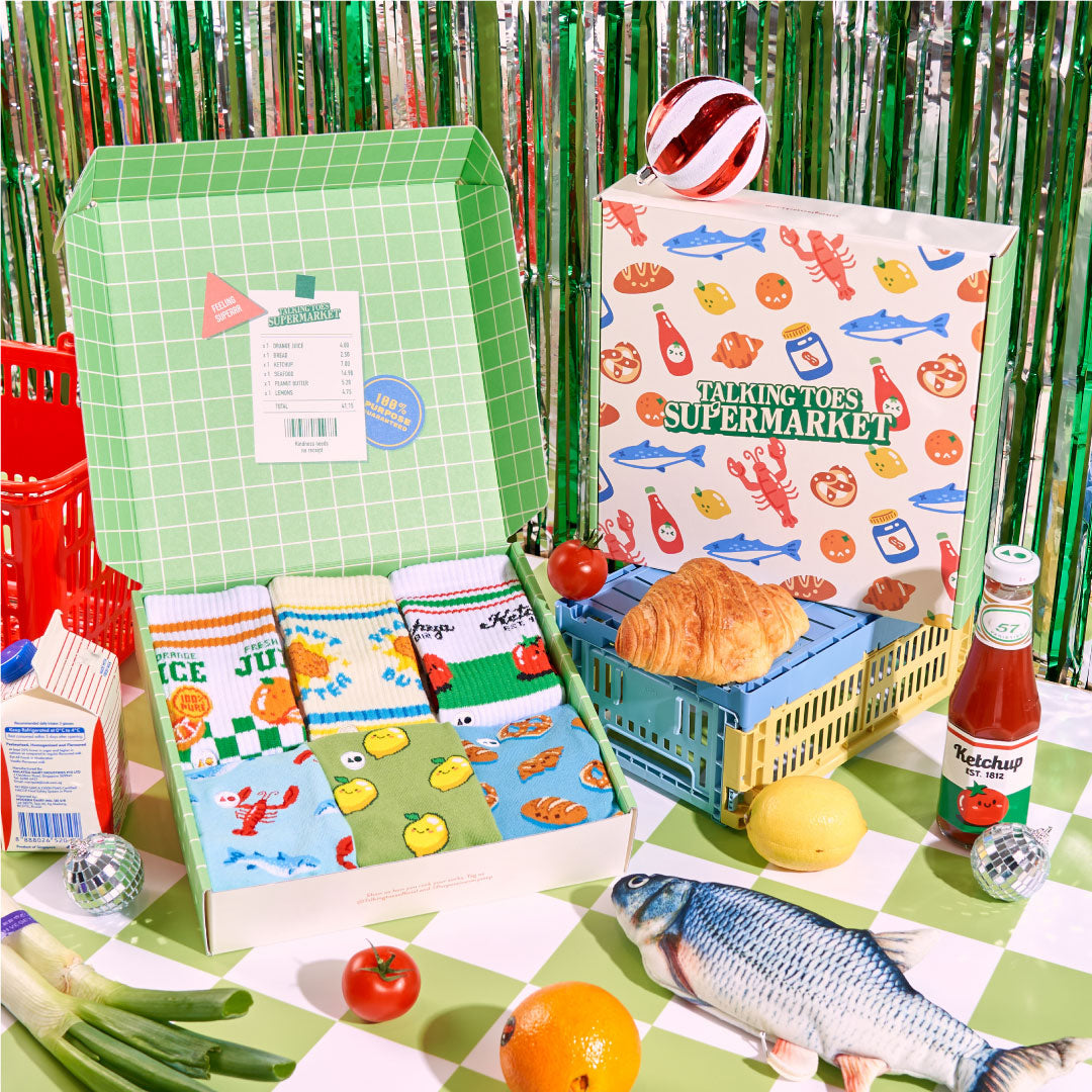 Supermarket Sock Pack – Talking Toes SG